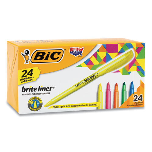 Brite Liner Highlighter Value Pack, Assorted Ink Colors, Chisel Tip ...